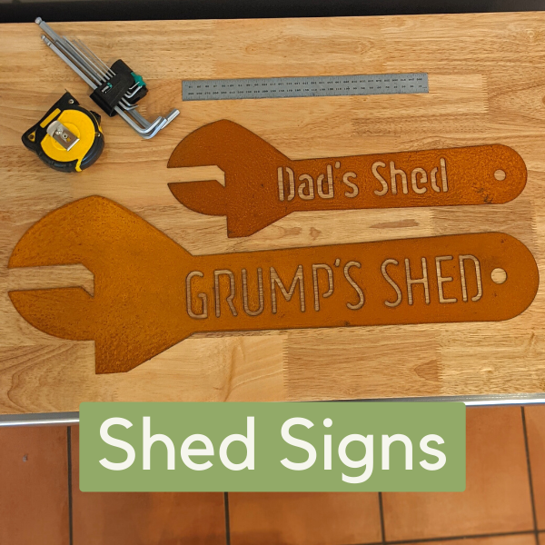Shed Signs | Custom Steel Appeal
