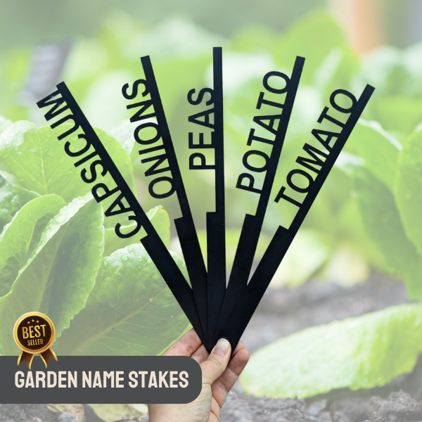 Garden Name Stakes – Custom Steel Appeal