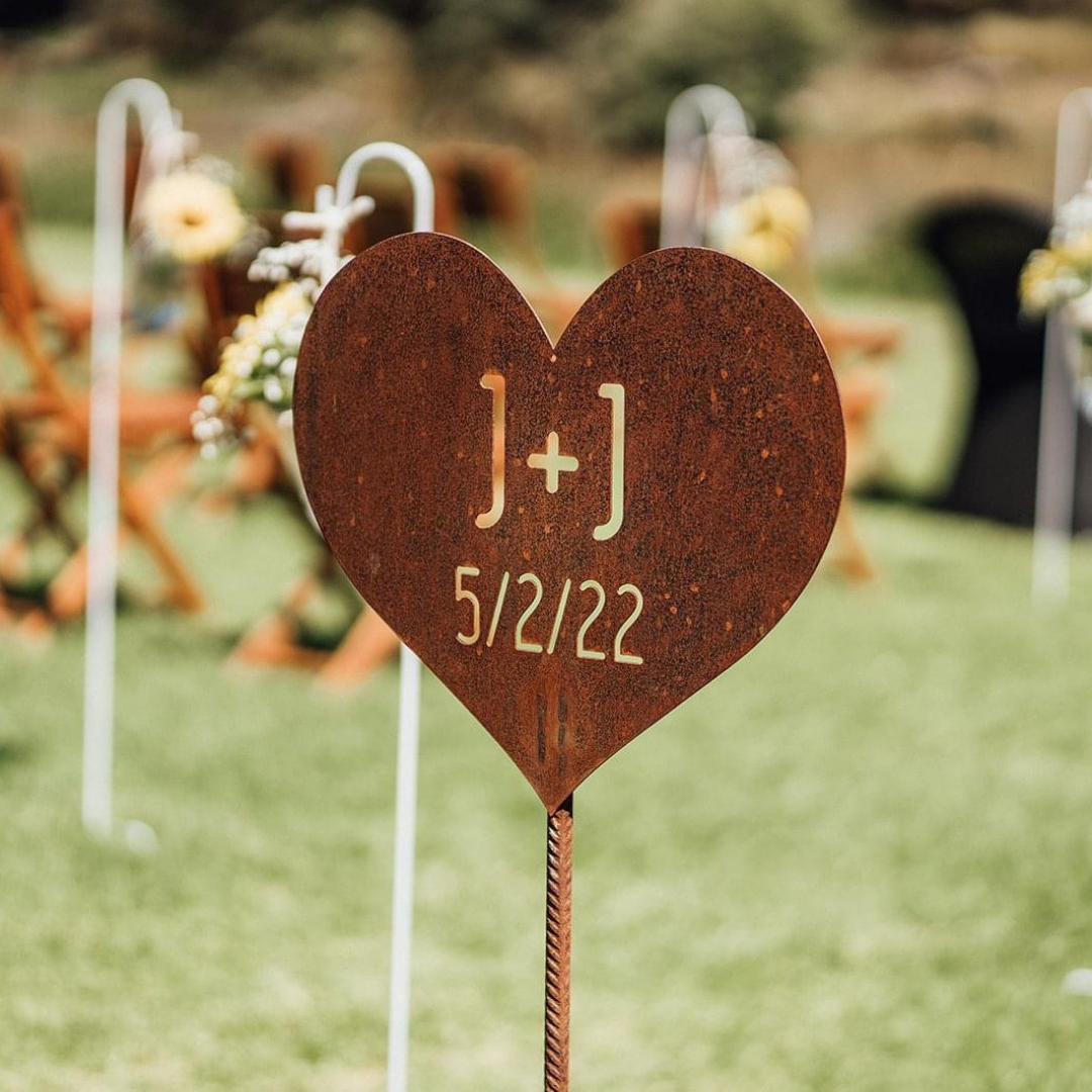 Heart Shaped Garden Ornaments | Custom Steel Appeal