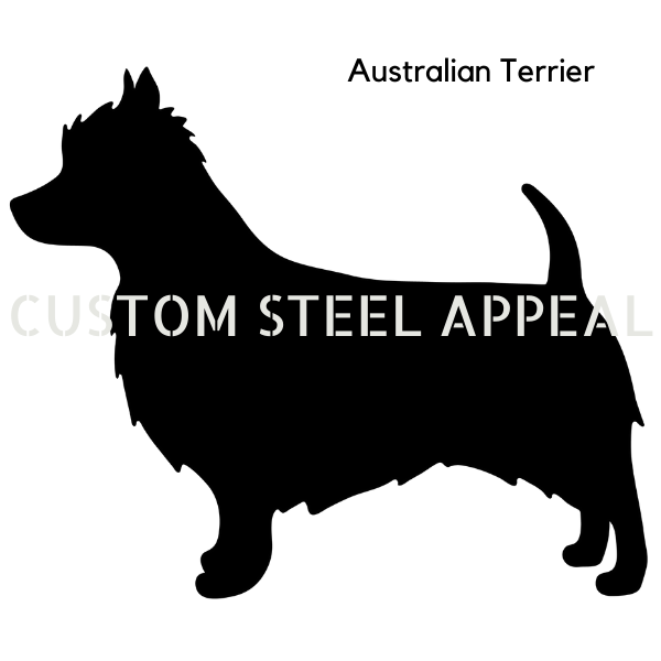 Australian Terrier Shut the Gate Dog Sign | Custom Steel Appeal
