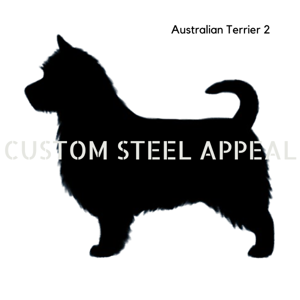 Australian Terrier Shut the Gate Dog Sign | Custom Steel Appeal