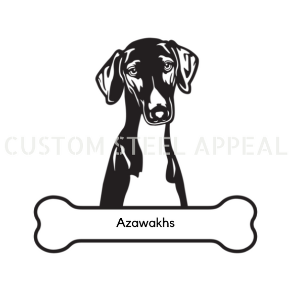 Azawakhs Dog Portrait Signs – Custom Steel Appeal
