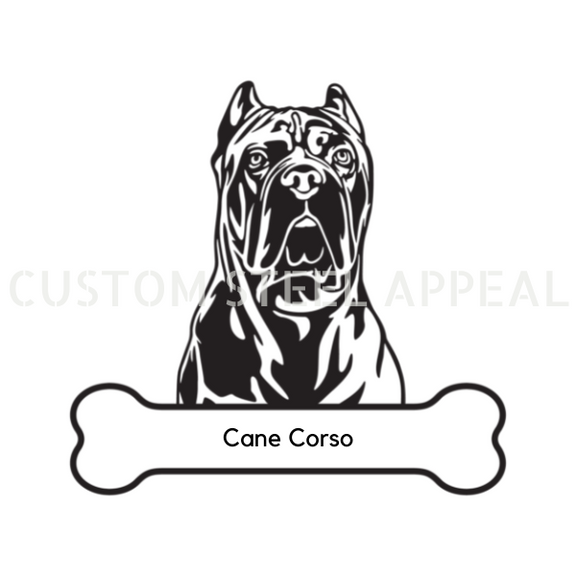 Cane Corso Dog Portrait Signs – Custom Steel Appeal
