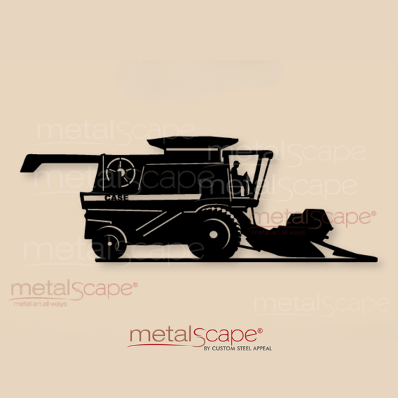 Case Header - Combine Harvester Wall Art – Custom Steel Appeal