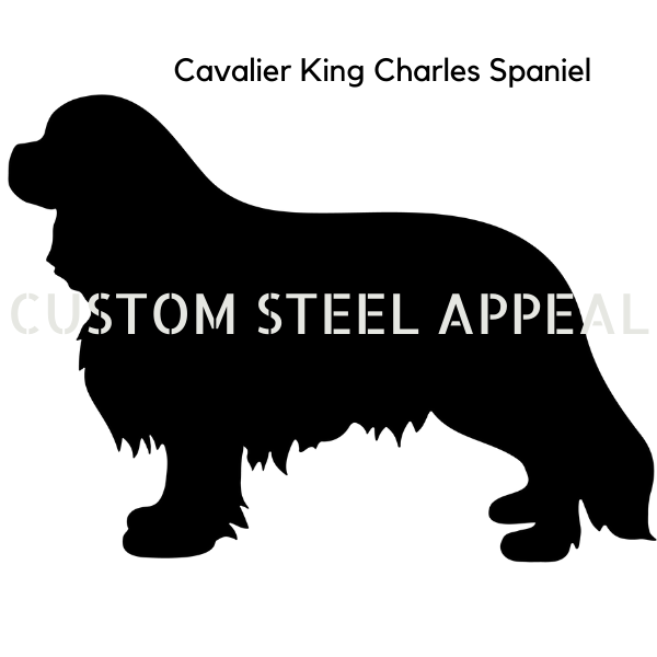 Cavalier King Charles Spaniel Shut the Gate Dog Sign | Custom Steel Appeal
