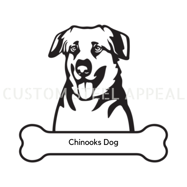 Chinnoks Dog Portrait Signs – Custom Steel Appeal