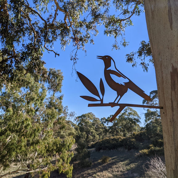 Magpie Bundle | Australian Native Bird Garden Art – Custom Steel Appeal
