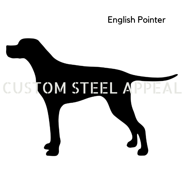 English Pointer Shut the Gate Dog Sign | Custom Steel Appeal