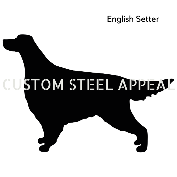 English Setter Shut the Gate Dog Sign | Custom Steel Appeal