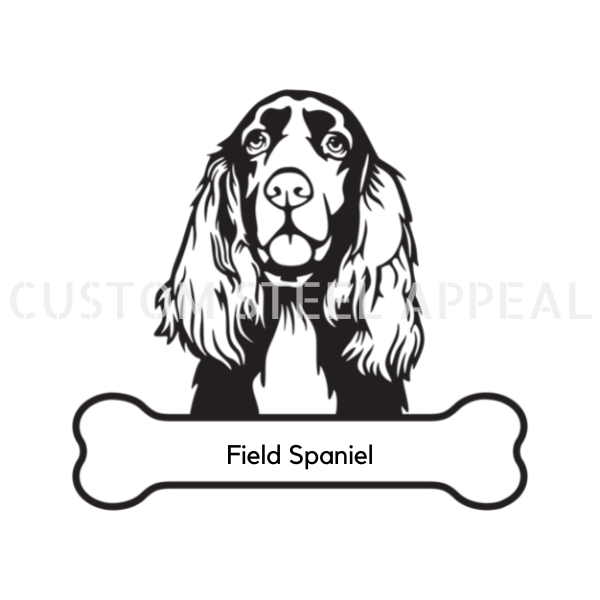 Field Spaniel Dog Portrait Signs – Custom Steel Appeal