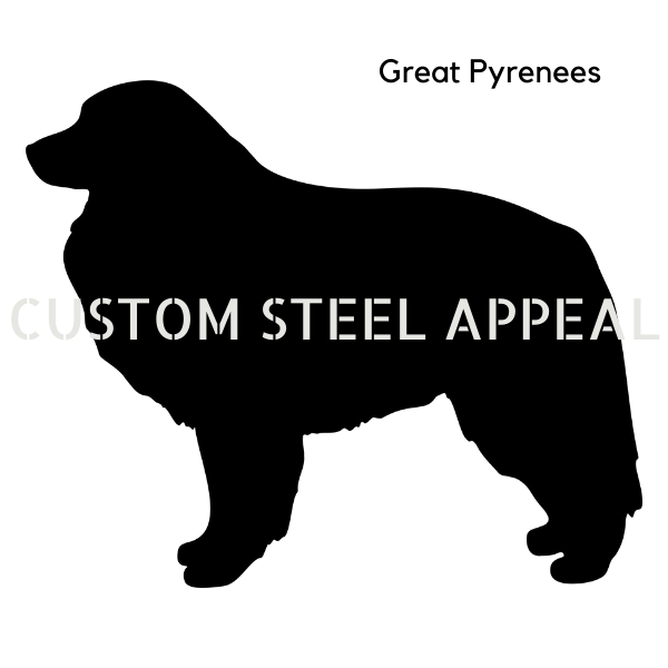Great Pyrenees Shut the Gate Dog Sign | Custom Steel Appeal
