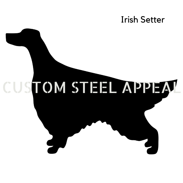Irish Setter Shut the Gate Dog Sign | Custom Steel Appeal