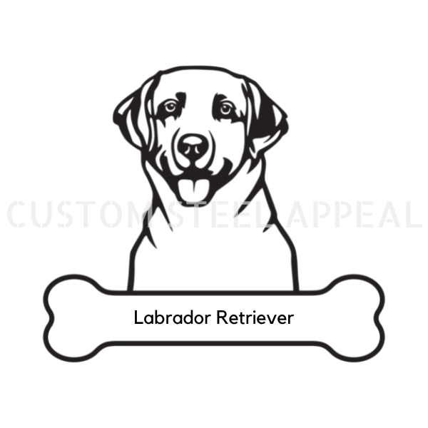 Labrador Dog Portrait Signs – Custom Steel Appeal