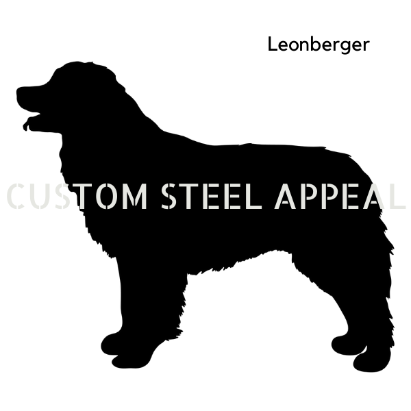 Leonberger Shut the Gate Dog Sign | Custom Steel Appeal