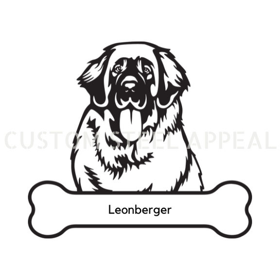 Leonberger Dog Portrait Signs – Custom Steel Appeal