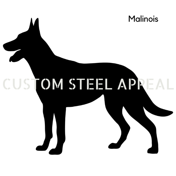 Malinois Shut the Gate Dog Sign | Custom Steel Appeal