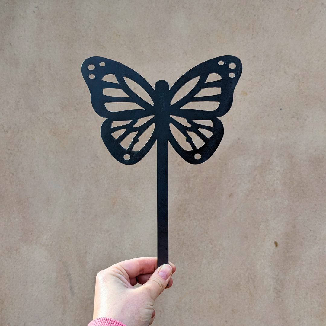 Mini Monarch Butterfly 5 | Metal Garden Art & Pot Plant Decoration ...