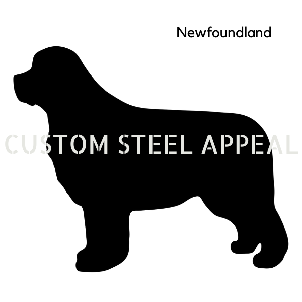 Newfoundland Shut the Gate Dog Sign | Custom Steel Appeal