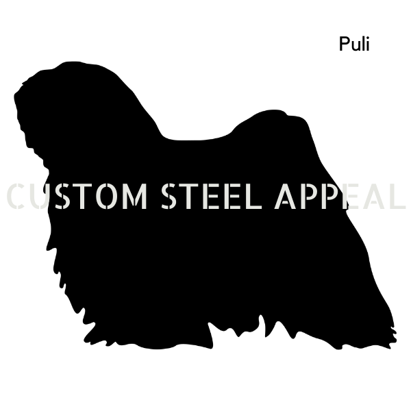 Custom Made Puli Dog Pet Memorial | Custom Steel Appeal