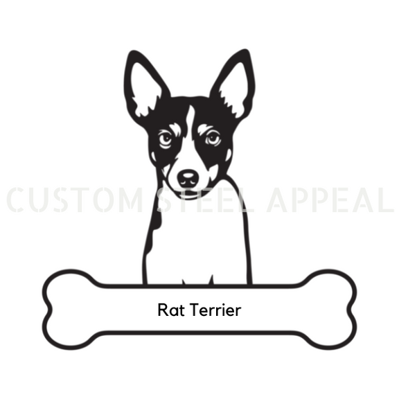Rat Terrier Dog Portrait Signs – Custom Steel Appeal