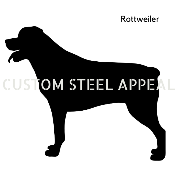 Rottweiler Shut the Gate Dog Sign | Custom Steel Appeal