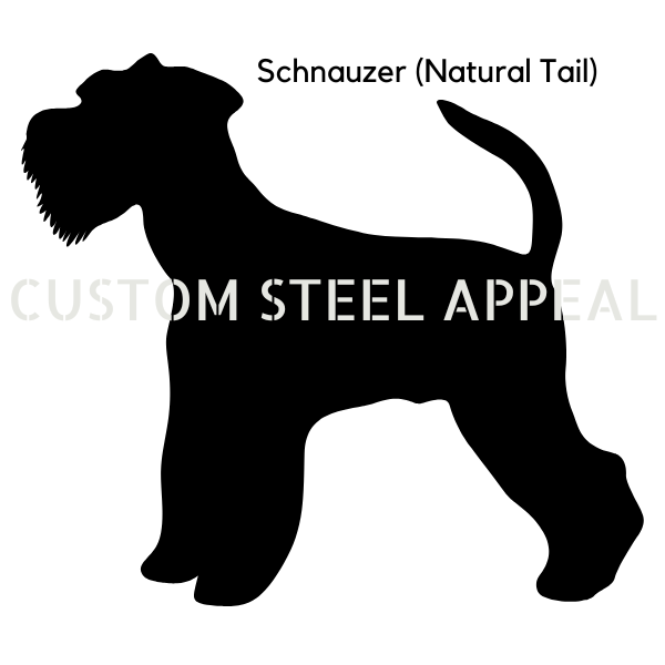 Schnauzer Shut the Gate Dog Sign | Custom Steel Appeal