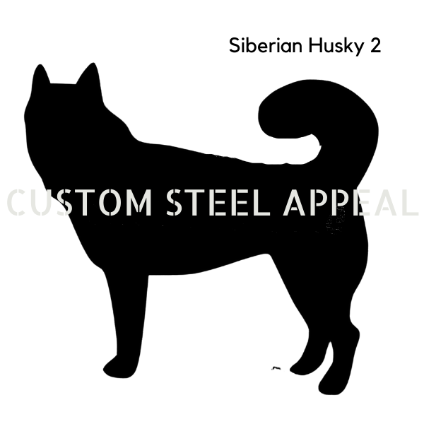 Custom Made Siberian Husky Dog Pet Memorial | Custom Steel Appeal