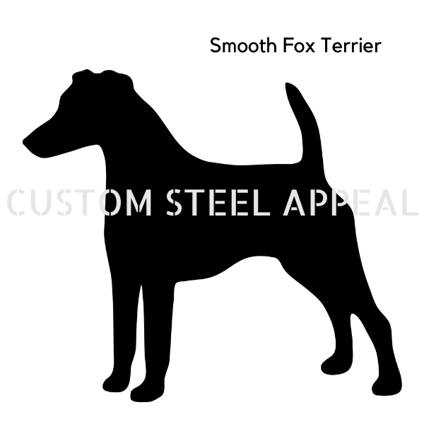 Smooth Fox Terrier Shut the Gate Dog Sign | Custom Steel Appeal