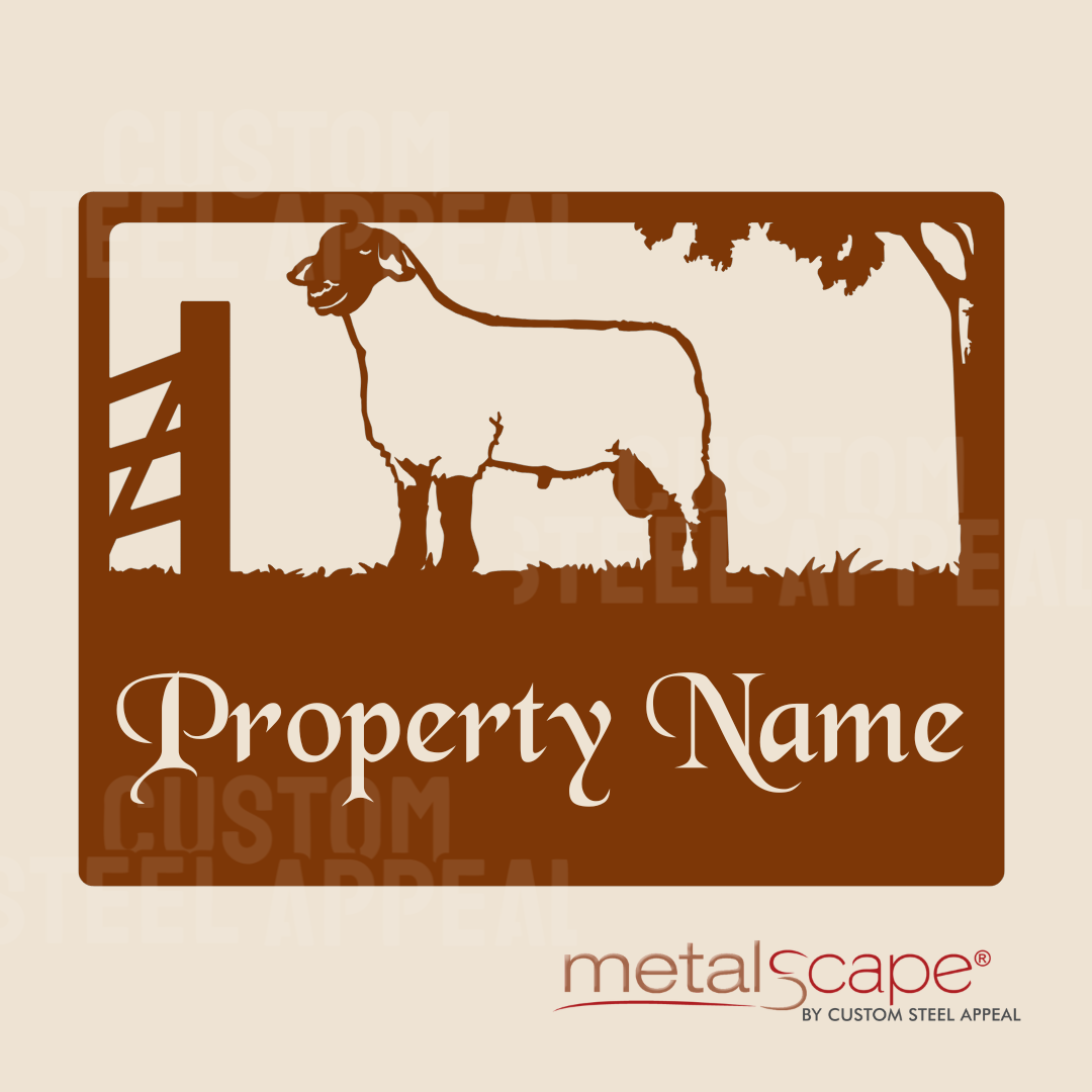 Suffolk Sheep - Farm Property Sign – Custom Steel Appeal