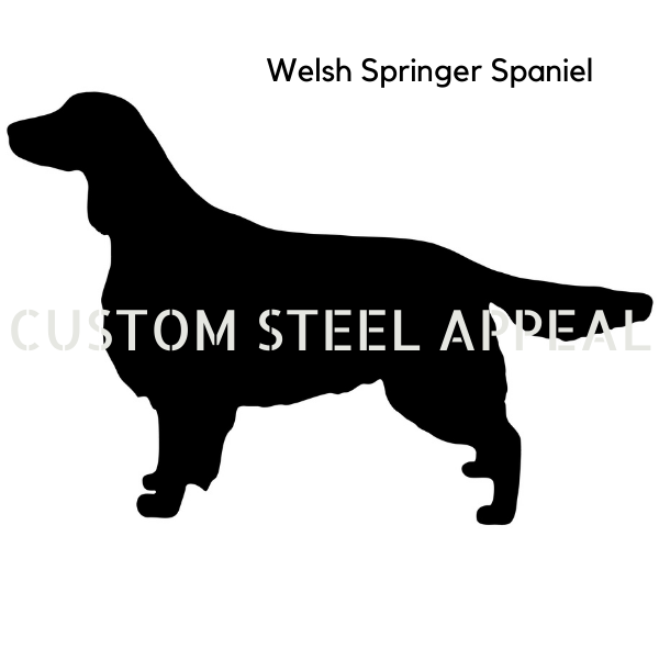 Welsh Springer Spaniel Shut the Gate Dog Sign | Custom Steel Appeal