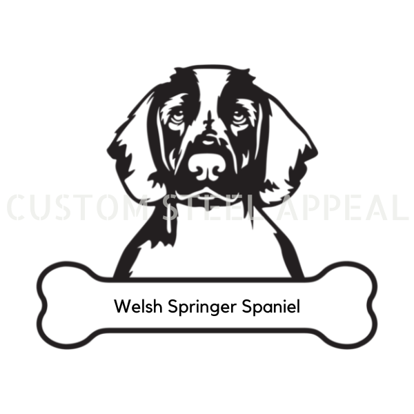 Welsh Springer Spaniel Dog Portrait Signs – Custom Steel Appeal