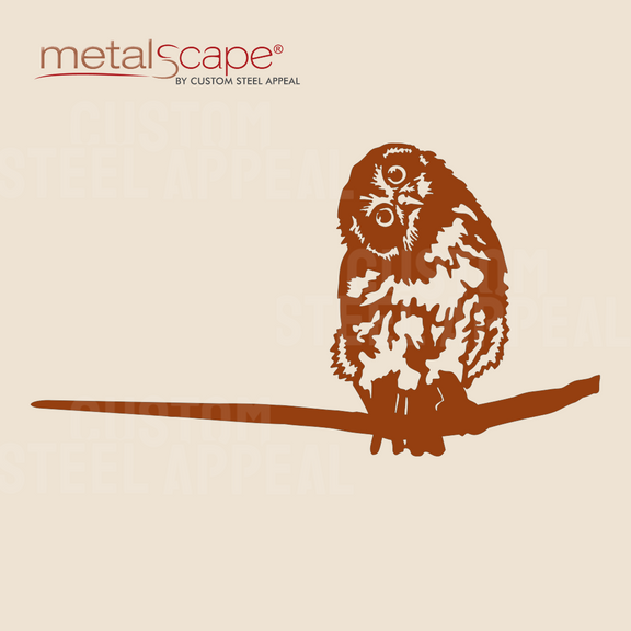 Southern Boobook Owl Fledgling Tree Spike – Custom Steel Appeal