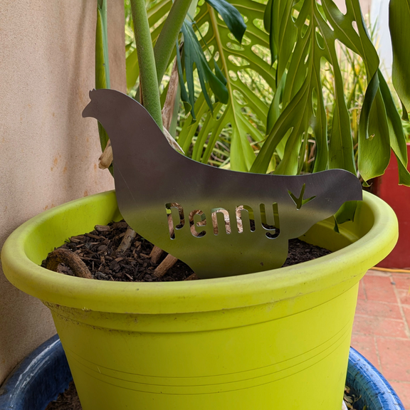 Custom Pet Chicken Memorial Idea | Grave Marker | Custom Steel Appeal