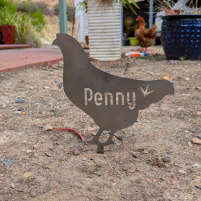 Custom Pet Chicken Memorial Idea | Grave Marker | Custom Steel Appeal