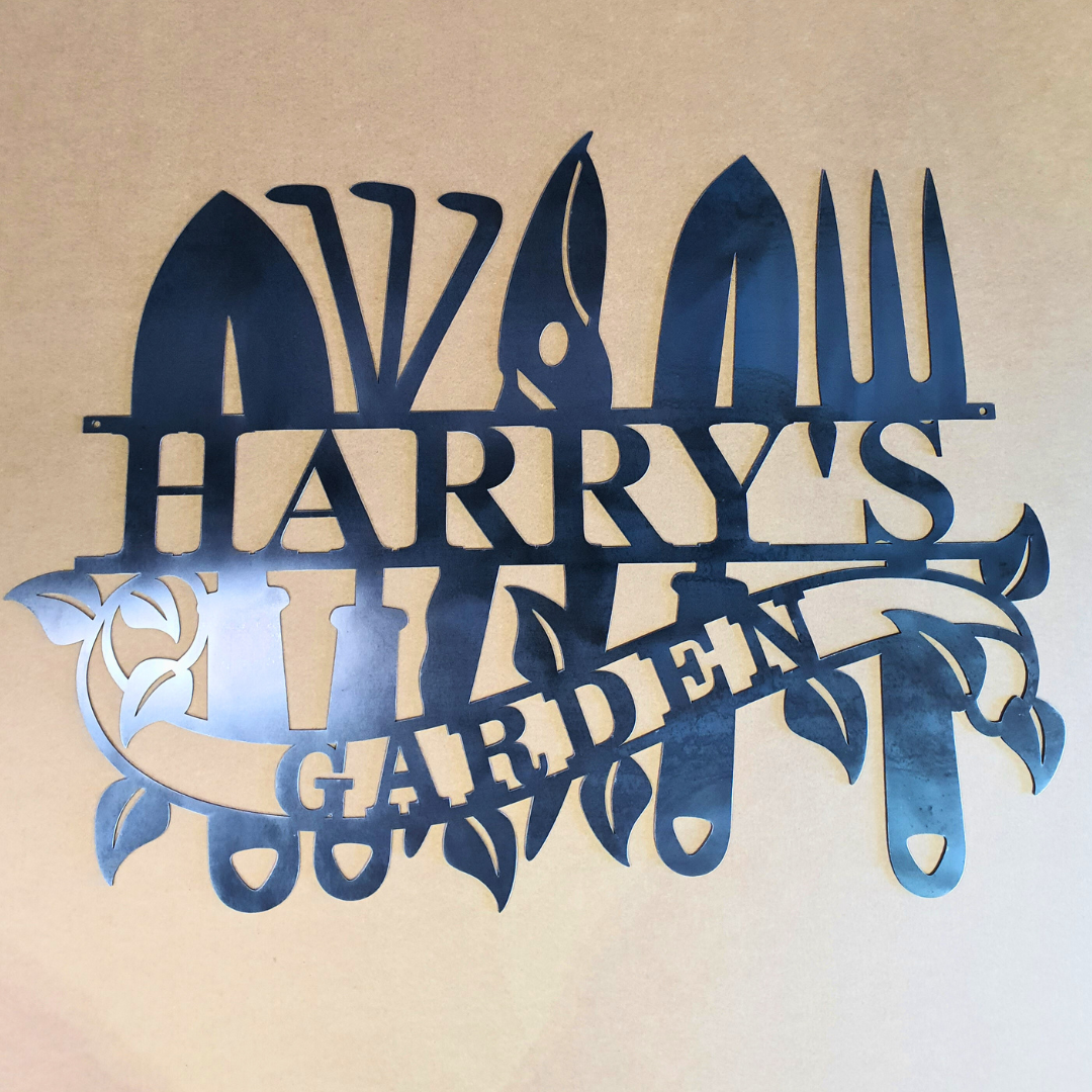 Custom Garden Tools Sign – Custom Steel Appeal