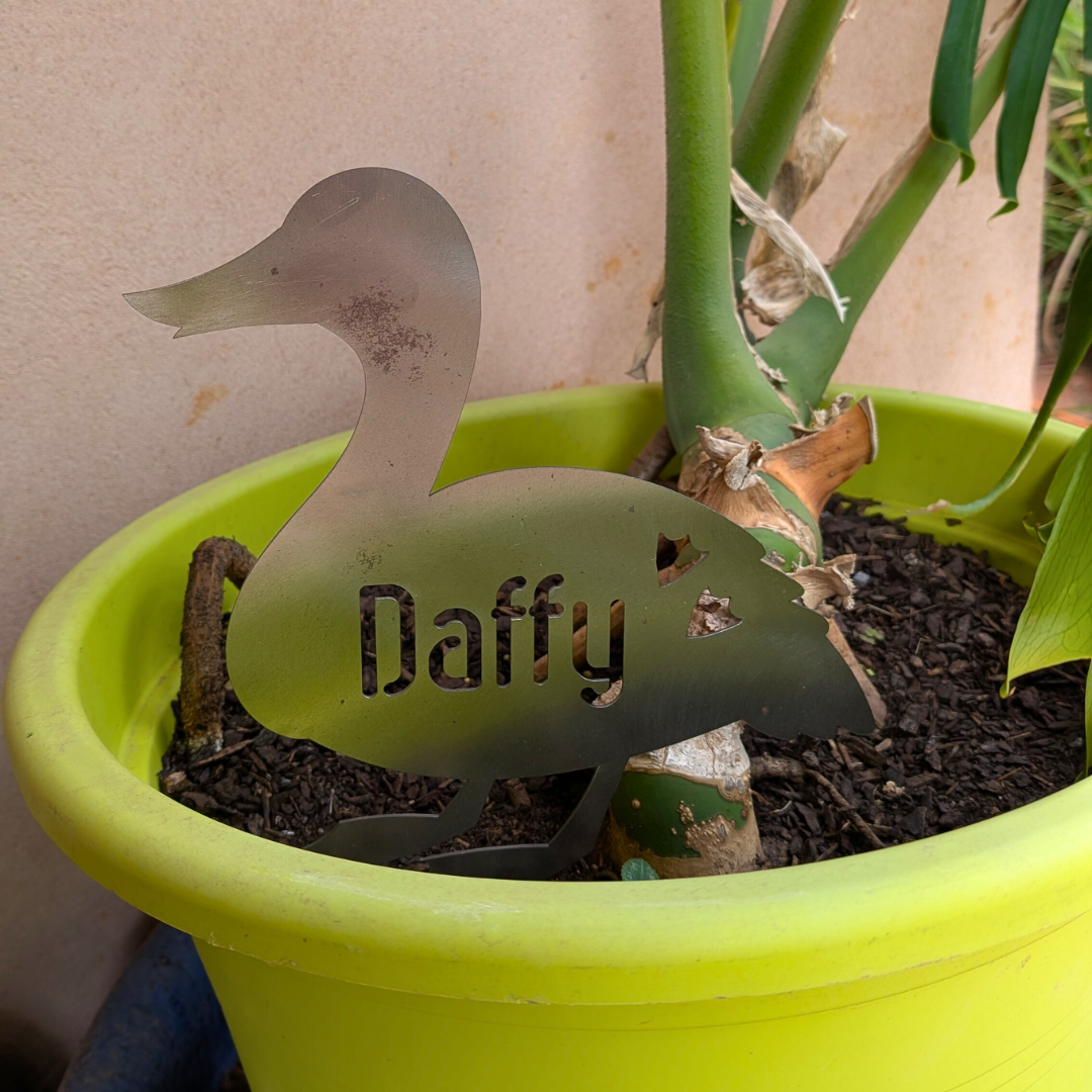 Custom Pet Duck Memorial Idea | Grave Marker | Custom Steel Appeal