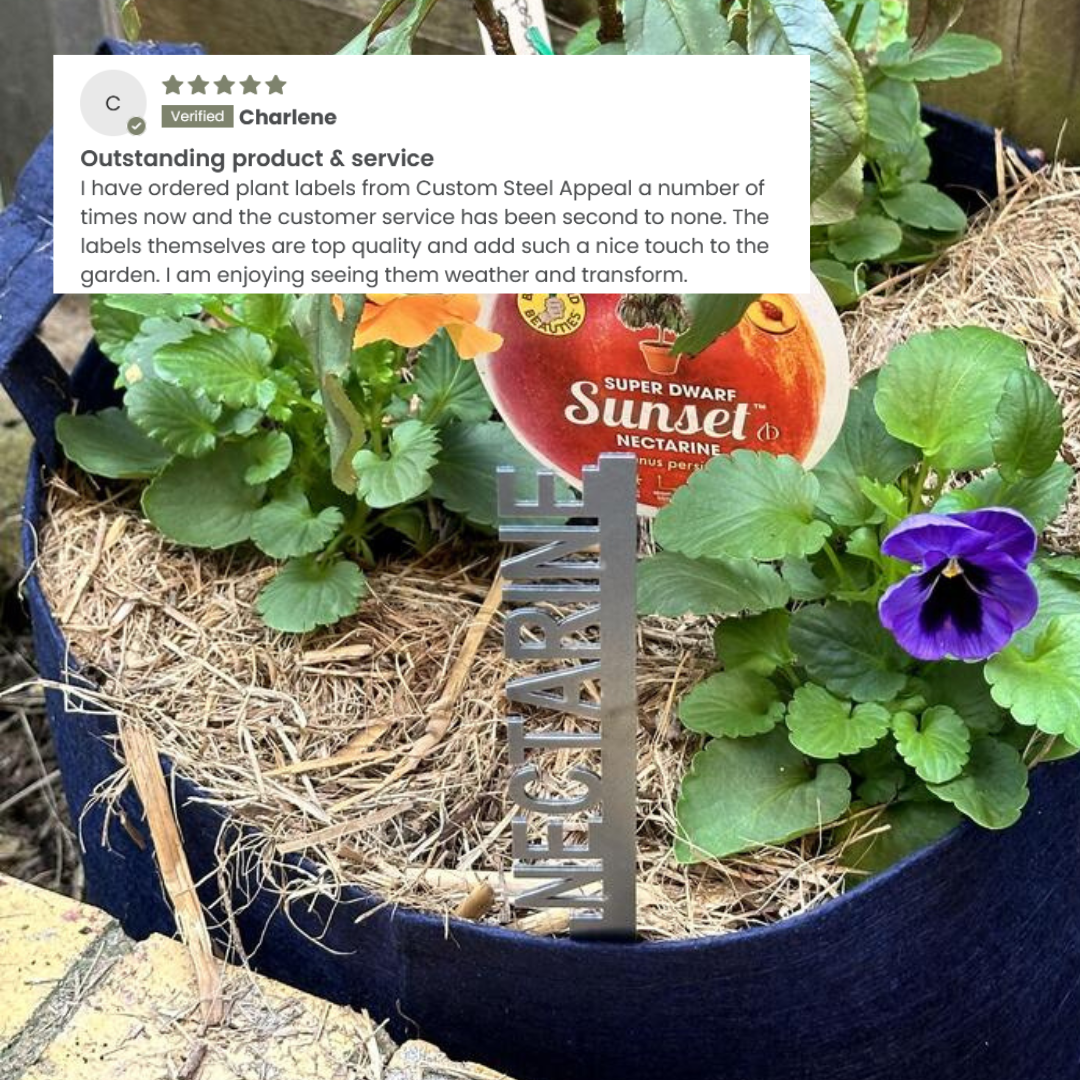 Fruit Tree & Plant Variant Labels – Custom Steel Appeal