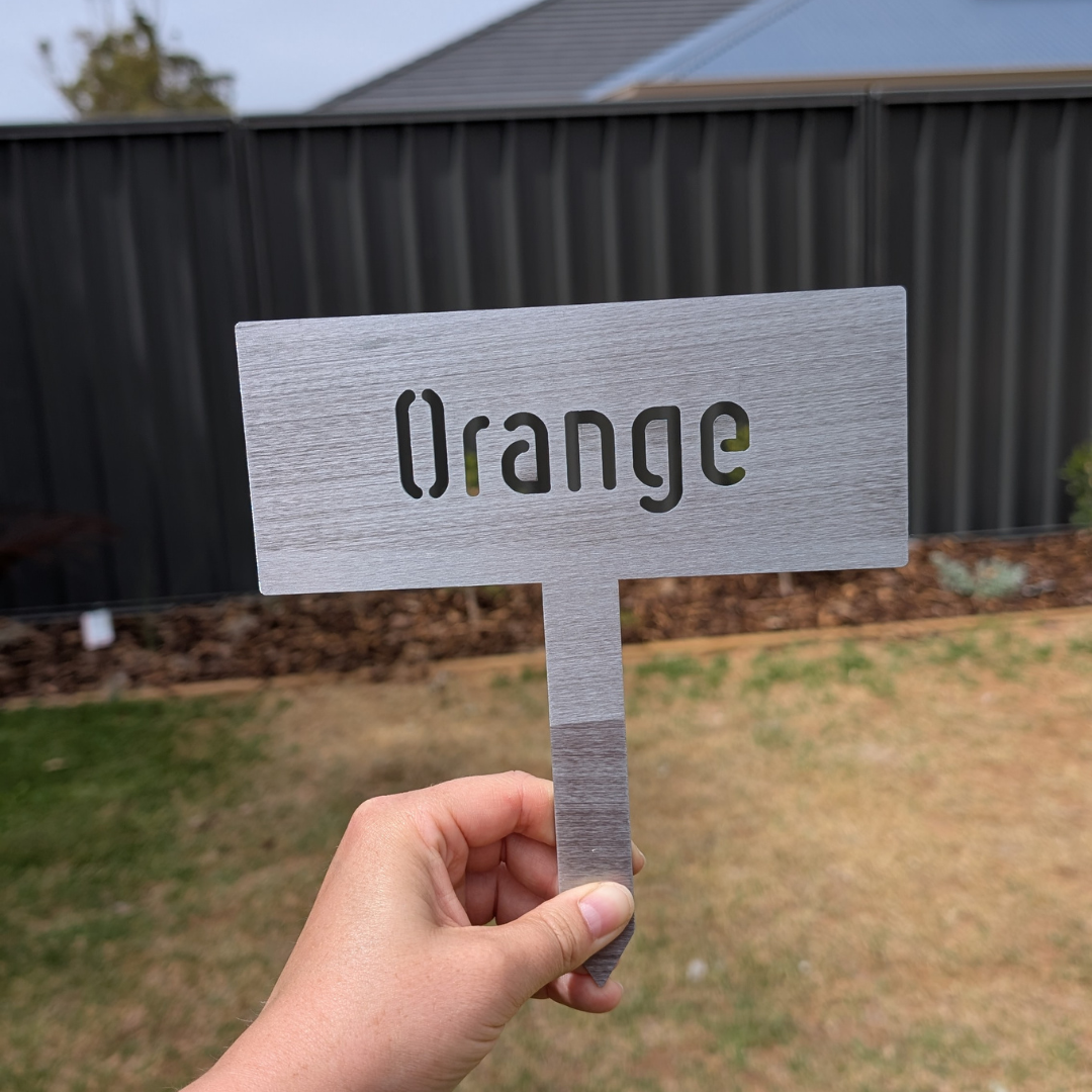 Garden Name Plaques (Simple) – Custom Steel Appeal