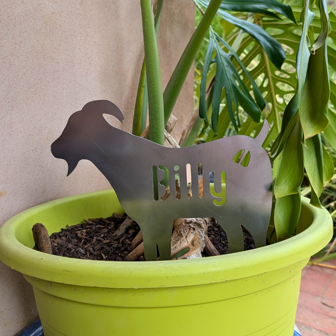 Custom Pet Goat Memorial Idea | Grave Marker | Custom Steel Appeal