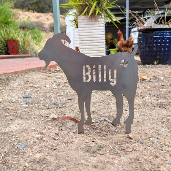 Custom Pet Goat Memorial Idea | Grave Marker | Custom Steel Appeal