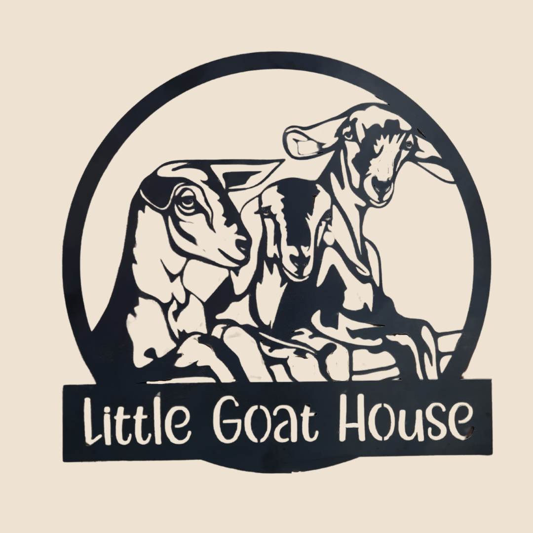 Goat Trio Property Sign – Custom Steel Appeal