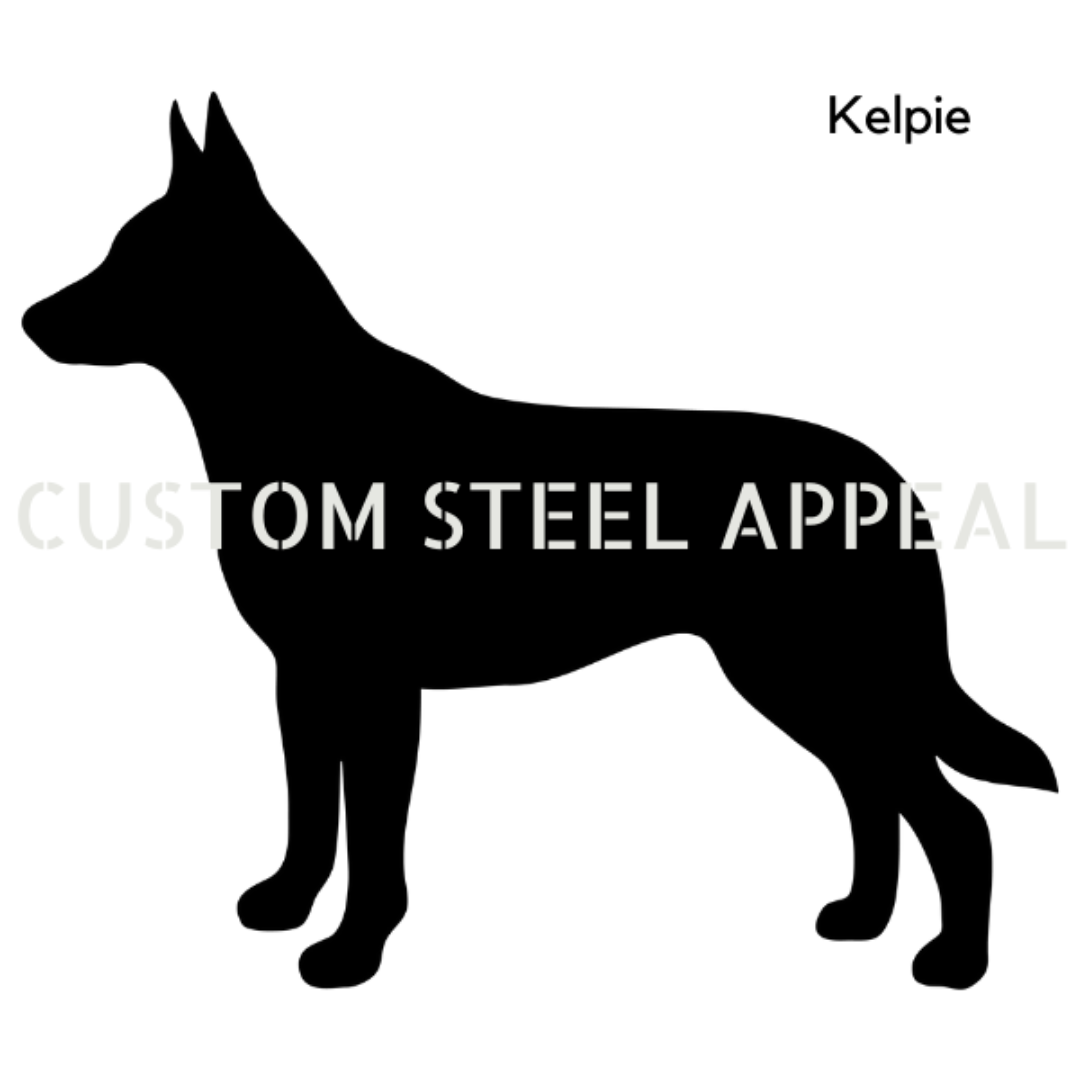 Kelpie Shut the Gate Sign – Custom Steel Appeal