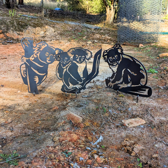 Koala Bundle | Australian Native Metal Garden Art – Custom Steel Appeal