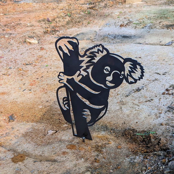 Koala on Branch | Australian Native Animal Garden Art – Custom Steel Appeal