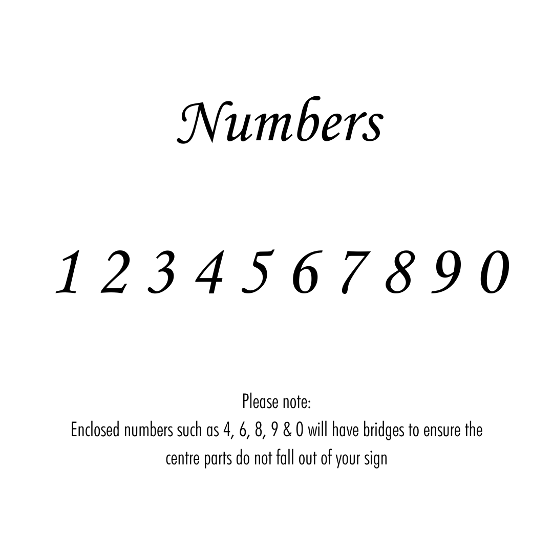 Magpie House Number Sign – Custom Steel Appeal