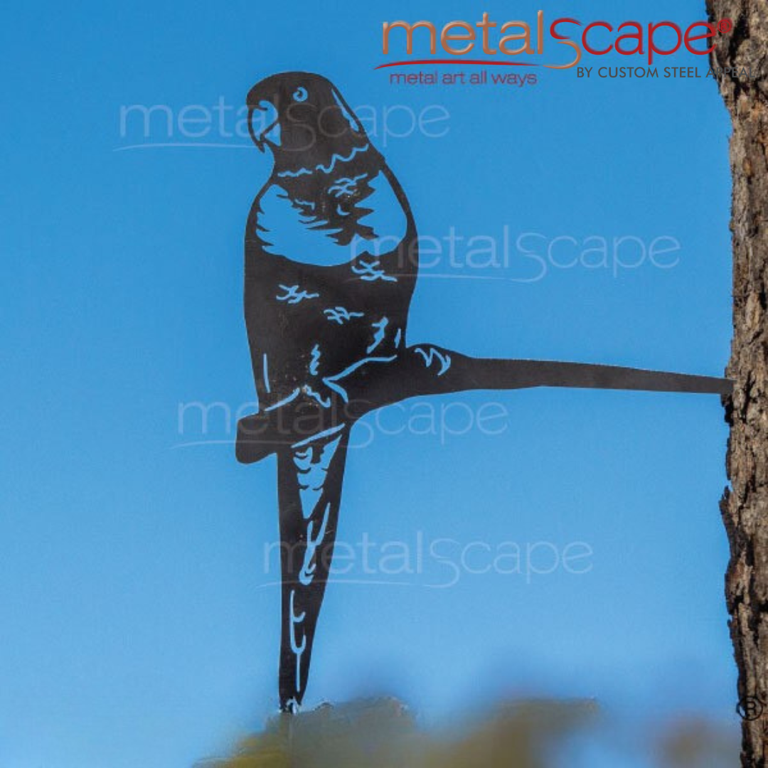 Rainbow Lorikeet Tree Spike – Custom Steel Appeal
