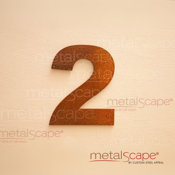 Solid House Numbers (400mm high) – Custom Steel Appeal