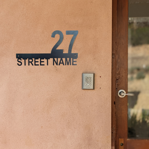 Street Number & Address Property Sign – Custom Steel Appeal