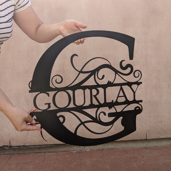 Split Letter Sign – Custom Steel Appeal