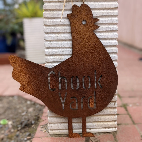 Chicken Sign | Custom Chook Yard Decoration – Custom Steel Appeal
